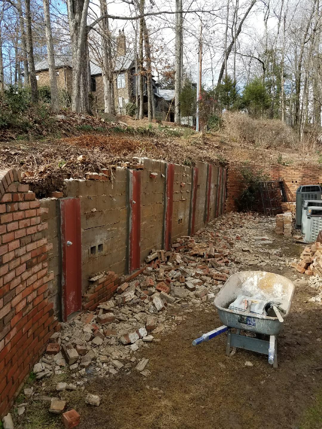 Brick Retaining Wall Construction